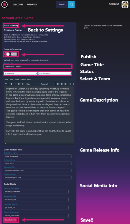 The Indie Game ShowCase - Where developers and gamers unite.